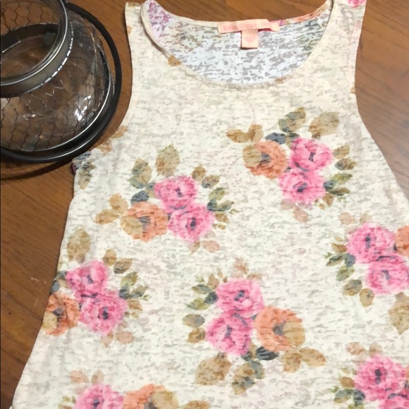 Rebellious One | Tops | 52 Cute Rose Tank Top | Poshmark